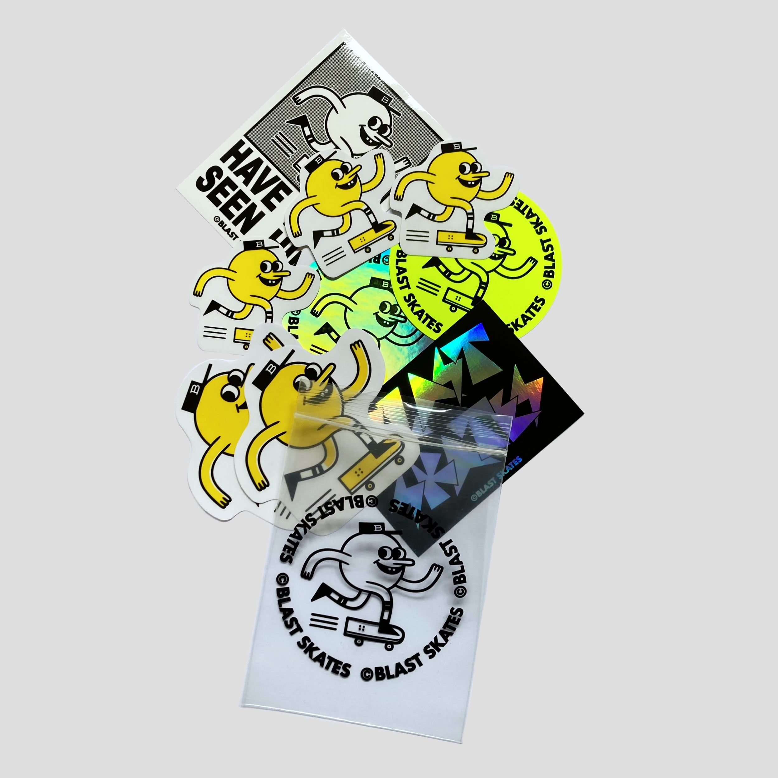 MASCOT LOGO STICKER PACKAGE – BLAST SKATES UK
